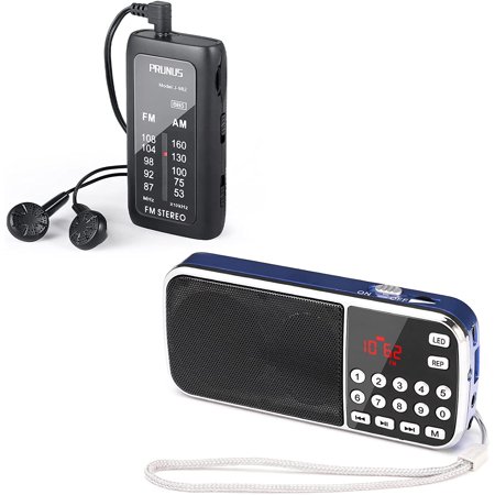 TESNN J-189 Bluetooth AM FM Radio, Small Pocket Portable Radio with ...