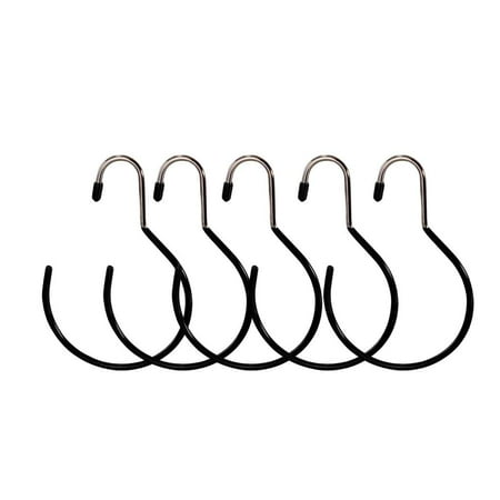 Xinxinyy 5 Pieces Home Scarf Storage Circle Hangers Wardrobe Shower ...