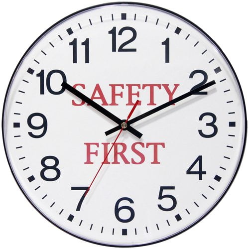 Infinity Instruments Safety First 11.5'' Wall Clock - Walmart.com