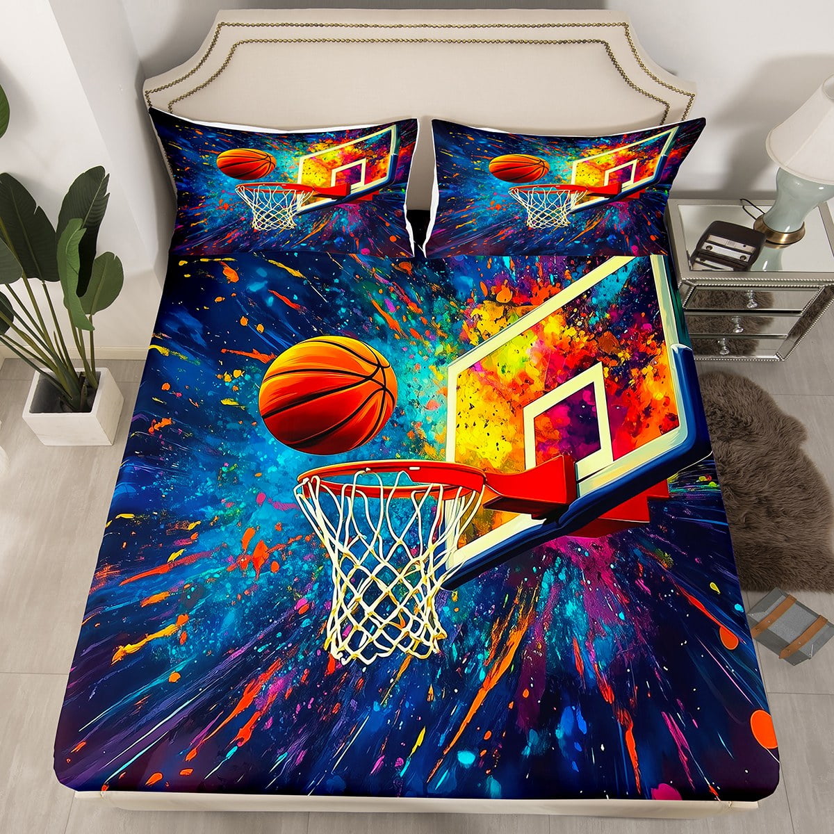 Click here for Erosebridal Boys Basketball Fitted Sheet Set Queen... prices