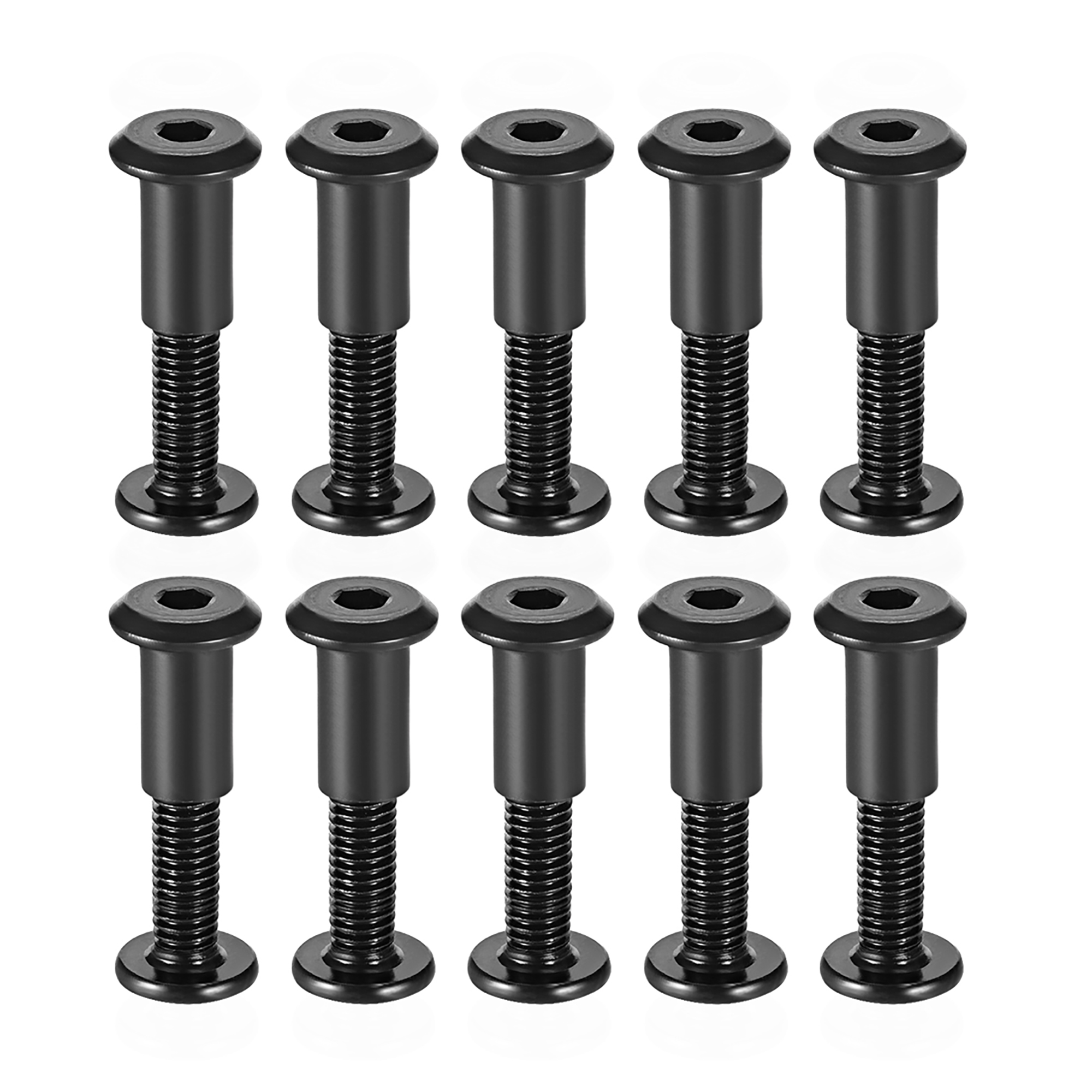 Hex Socket Screw Post Binding Bolts Leather Fastener M6x30mm Carbon hex-socket-screw-post-binding-bolts-leather-fastener-m6x30mm-carbon