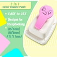HKKYO Corner Rounder Punch, 3-in-1 Corner Punch for Paper Crafts, Cuts ...