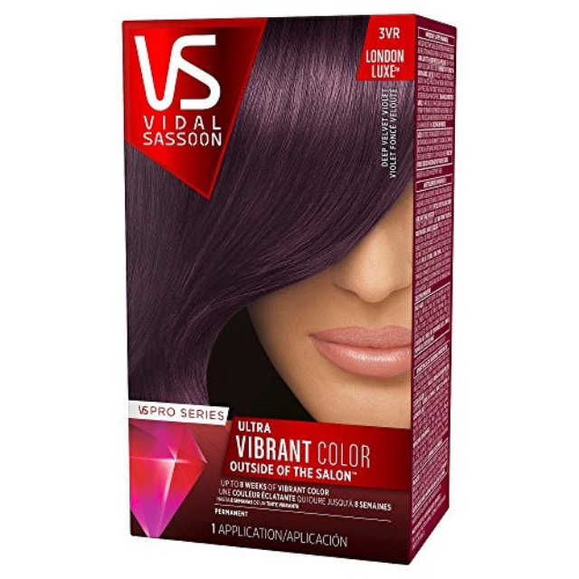 vidal sassoon pro series ultra vibrant hair color kit, 3vr london luxe ...
