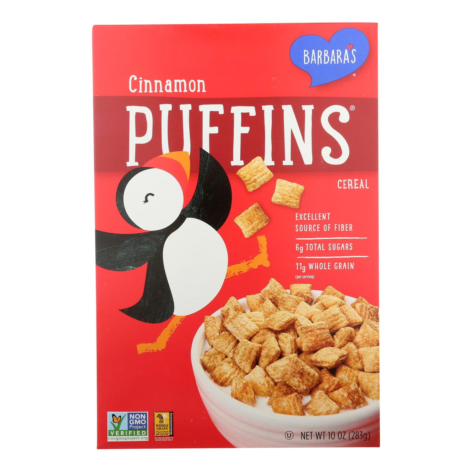 Barbara's Bakery - Puffins Cereal - Cinnamon - Case Of 12 - 10 Oz ...