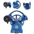 175psi V Style 2 Cylinder Air Compressor Pump Motor Head Double Stage ...