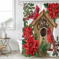 Christmas Shower Curtain Set - Standard 72" x 72" Washable Bathtub ...