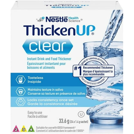 ThickenUp Clear, Instant Food and Drink Thickener, 24 x 1.4g Sachets - Walmart.ca