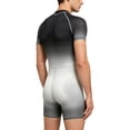 inlzdz Mens Swim Leotard One Piece Rash Guard Jumpsuit Short Sleeve ...