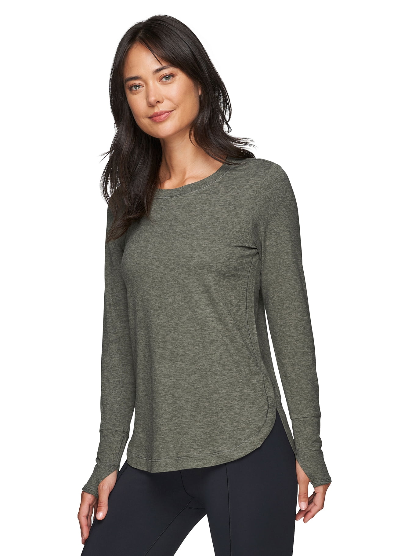 RBX Active Women's Super Soft Long Sleeve Yoga Tunic Top - Walmart.com