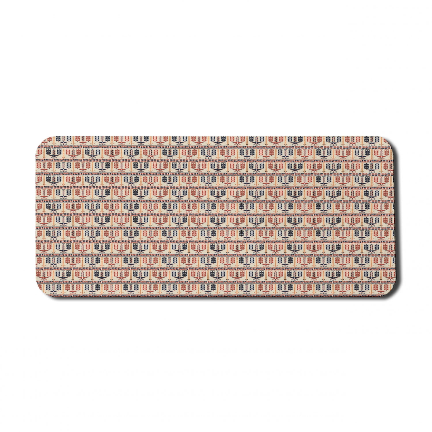Ethnic Computer Mouse Pad, Pattern of Geometric Shapes Arranged in an ...