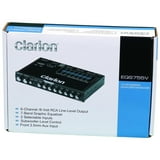 Clarion EQS755V 7-Band 1/2-DIN Car Audio Graphic Equalizer & Crossover ...