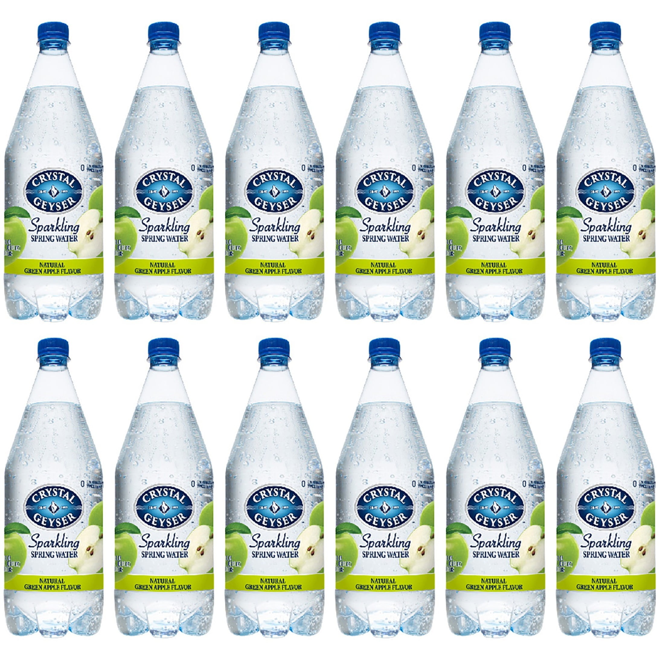 Crystal Geyser Natural Green Apple Sparkling Spring Water - Walmart.com