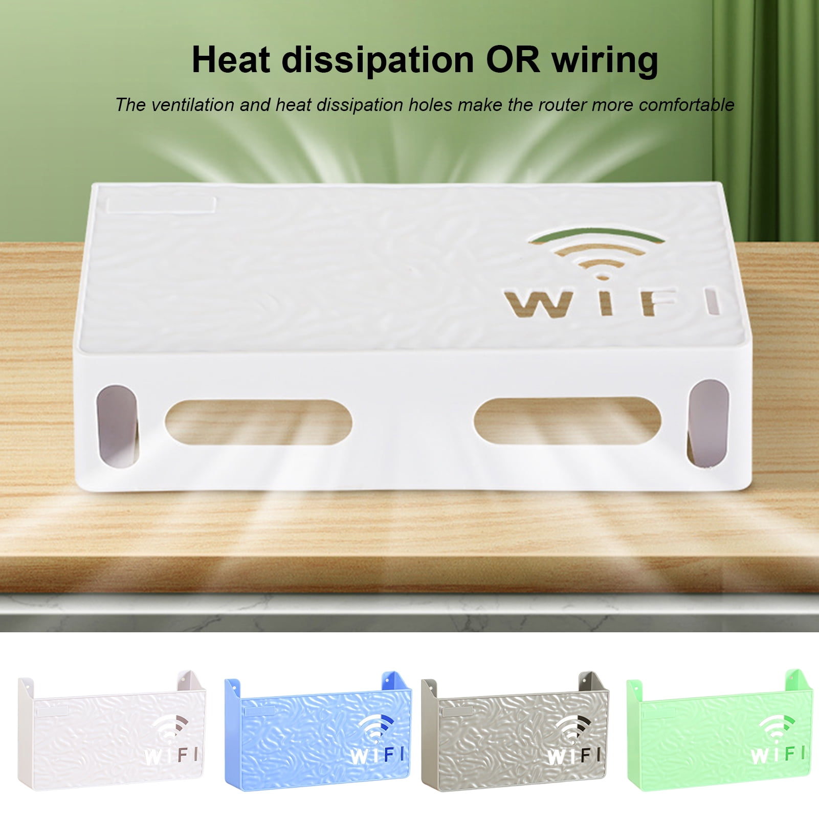 Hesroicy Wall-Mounted Wireless Router Box - Hollow Out Design for ...