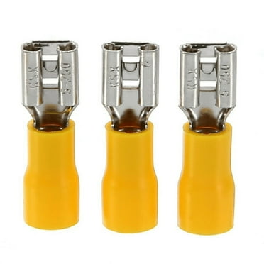 20pc Premium Brass 14-16 Gauge Male-Female Solderless Crimp Bullet Plug ...