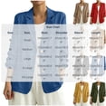 cocolona Womens Fall Tops Lapel Long Sleeve Button Jacket Dressy Casual ...