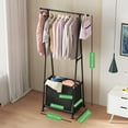 Maboto Steel Triangle Coat Rack with Two Tiers, Large Capacity ...