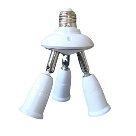3 in 1 E27 Socket, 3 in 1 Socket, Adjustable Socket Splitter, White ...