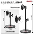 5 Core Mic Stand 3 in 1 Desktop Microphone Stands Adjustable Table ...