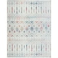 ReaLife Rugs Machine Washable Printed Moroccan Ivory Multi Eco-friendly ...