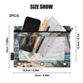2 Pack Expandable File Folder with Clear PVC Front Page Folder with ...