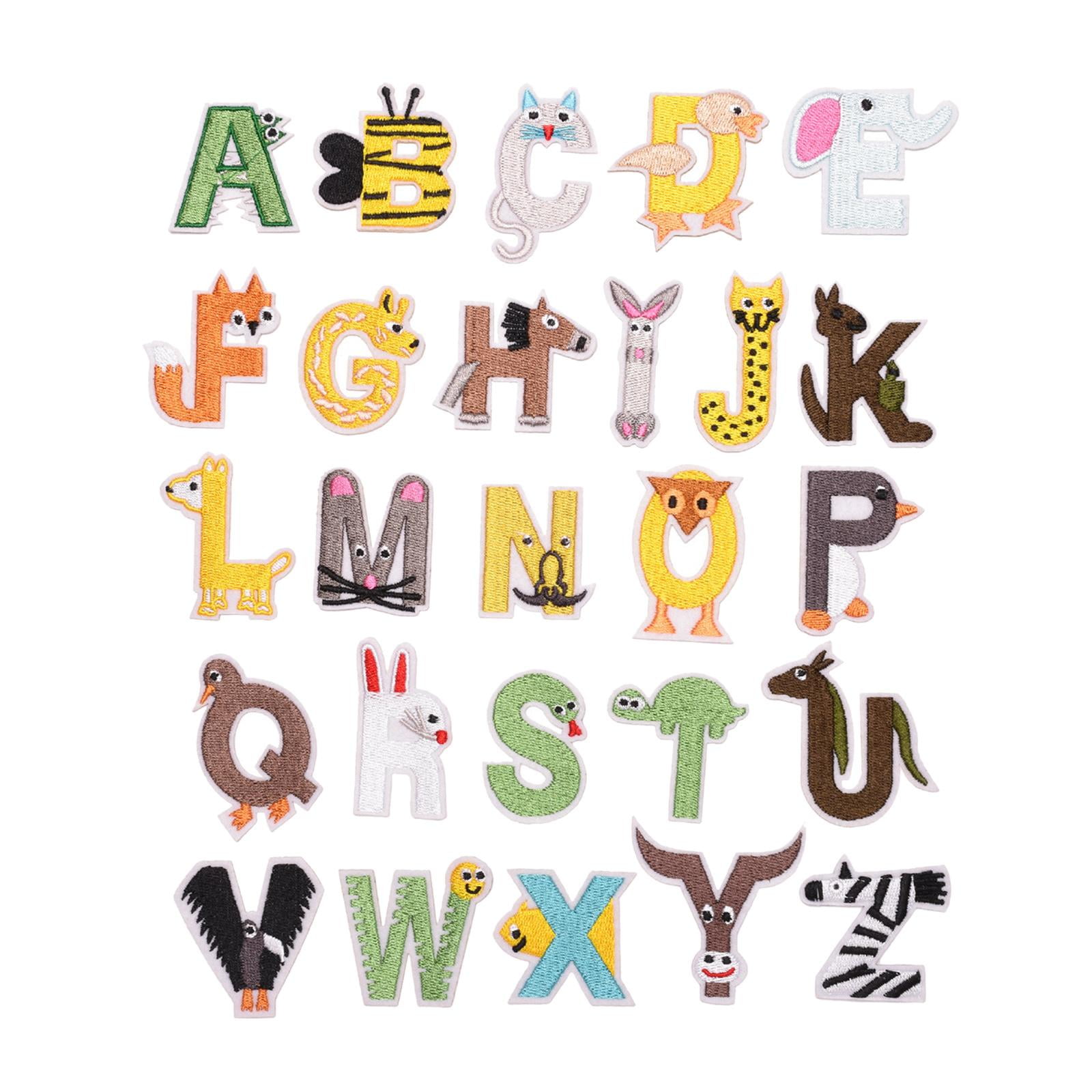 36 Pieces Letter Patches, Alphabet Applique Patches or Sew on Appliques ...