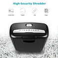 OTVIAP 6-Sheet Strip-Cut Paper Shredder, 3-Gallon Bin, Shreds Credit ...