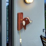 HBASD Vintage Wooden Handmade Creative Woodpecker Door Bell with Pull ...