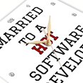 3drose, Married to a Hot Software Developer Typography Design, 10x10 ...