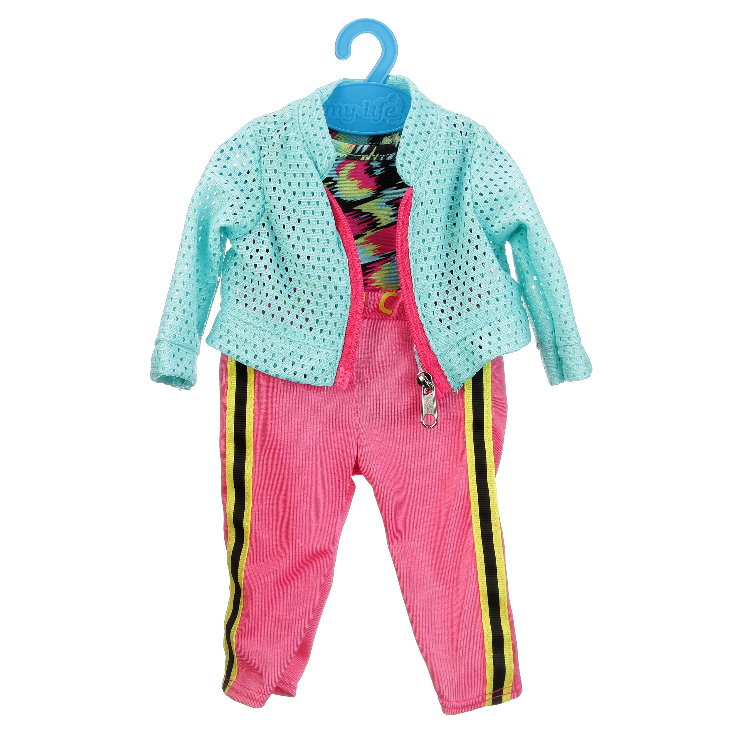 My Life As Pink Teal Active 18" Doll Clothes - Walmart.com