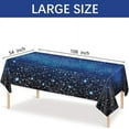 Ocean Waves Plastic Tablecloth Blue Water Print Table Cover Ocean ...