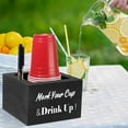 Neorosiri Cup Marker Slot & Drink Dispenser - Plastic Cups Organizer for Weddings, Parties, and ...