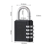 4-Digit Password Combination Padlock Zinc Alloy Suitcase Smart Password ...