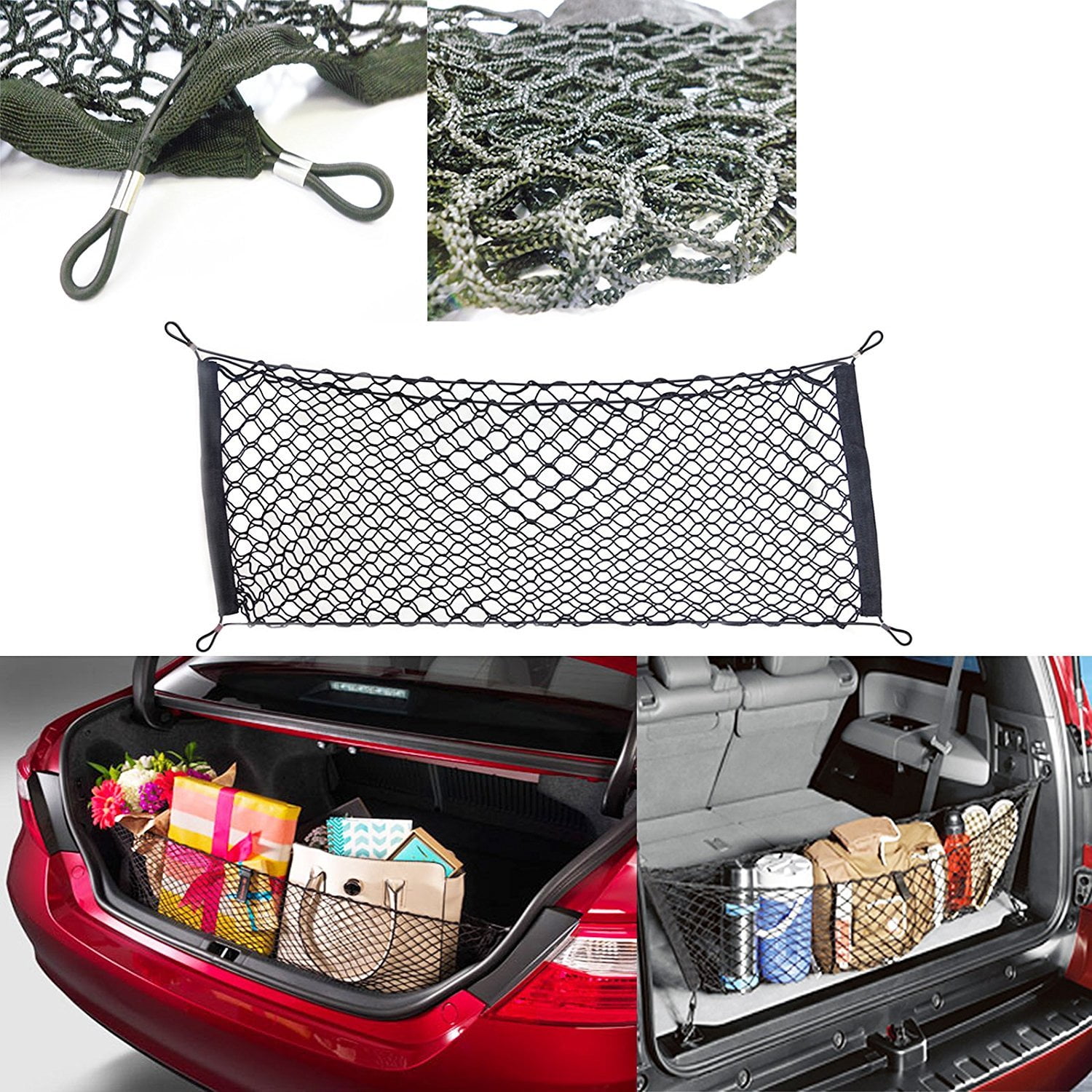 Xotic Tech Nylon Car hatchback Rear Luggage Cargo Trunk Storage ...