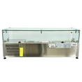 48 in. Commercial Refrigerated Countertop Prep Table, Salad Fruit Sauce ...