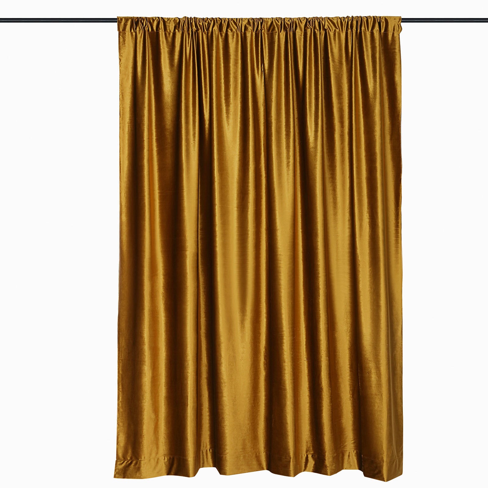 Efavormart 8Ft H x 8Ft W Premium GOLD Velvet Backdrop Curtain Panel ...