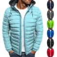 Aellinatey Winter Men's Hat Thickened Hooded Cardigan Drawstring ...