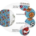 60x72 Inch Shower Curtains for Bathroom, Ball Sport Fabric Bath Curtain ...