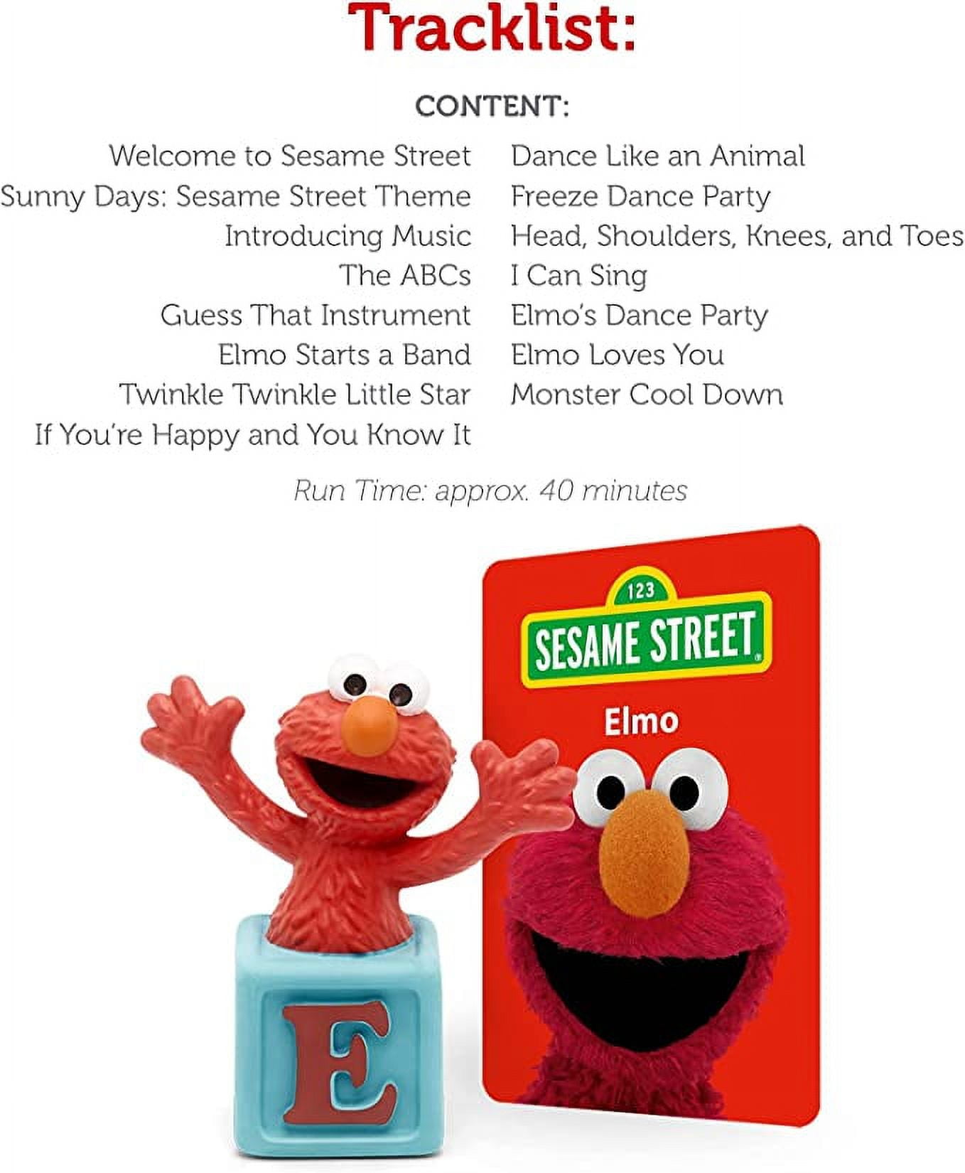 Cookie Monster Tonies Elmo Toy Tonies Elmo & Tango Audio Figurine - 35 ...