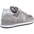 New Balance WL574EVG Women's Low Top Lace Up Suede Mesh Trainers In Grey Size 6 - Walmart.com
