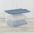 Sterilite Large Storage Bin, 66 Quart Clear Plastic Storage Container ...