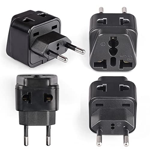 OREI Europe Power Plug Adapter Works in Russia, Turkey, Ethiopia, Korea ...