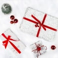 Shiney Silver Christmas Wrapping Paper - 4 Rolls, 30 Inches x 10 Feet ...