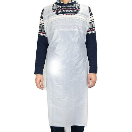 100 Pieces Of Disposable Apron, Waterproof Pe Cooking Apron, Used For ...