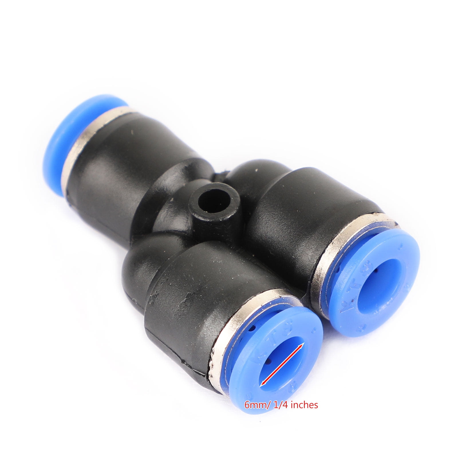 Motor Genic 4PCS Pneumatic Air Quick Push to Connect Fitting 1/4" OD "Y ...