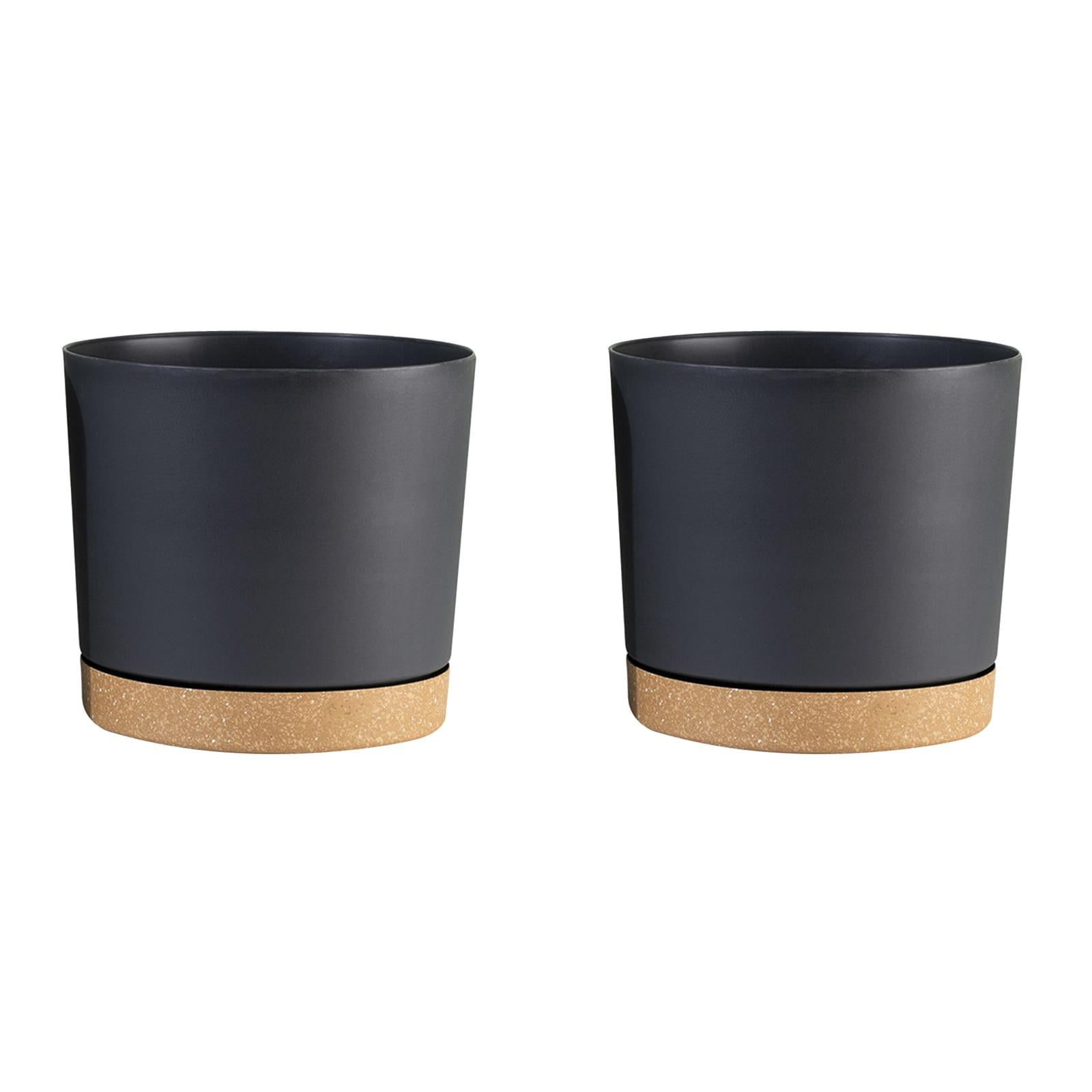 Click here for (2-Pack) Rinsvye 10 Pots Indoor Plastic Flower Pot... prices