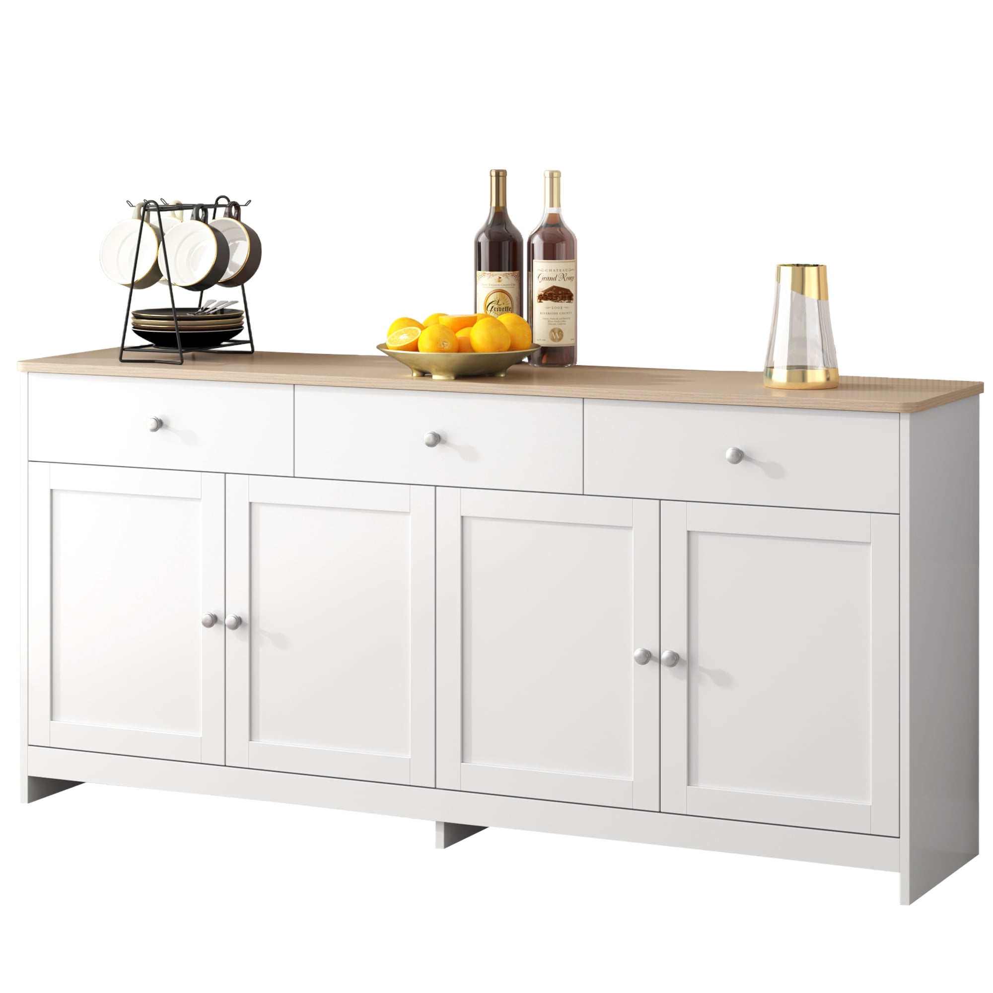 Click here for Noble House Sideboard With White Wood Grain  4 Doo... prices