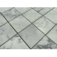 STARLIGHT- C25Xh 2X2 Grid Square Tile Carrara Marble Mosaic Venato ...