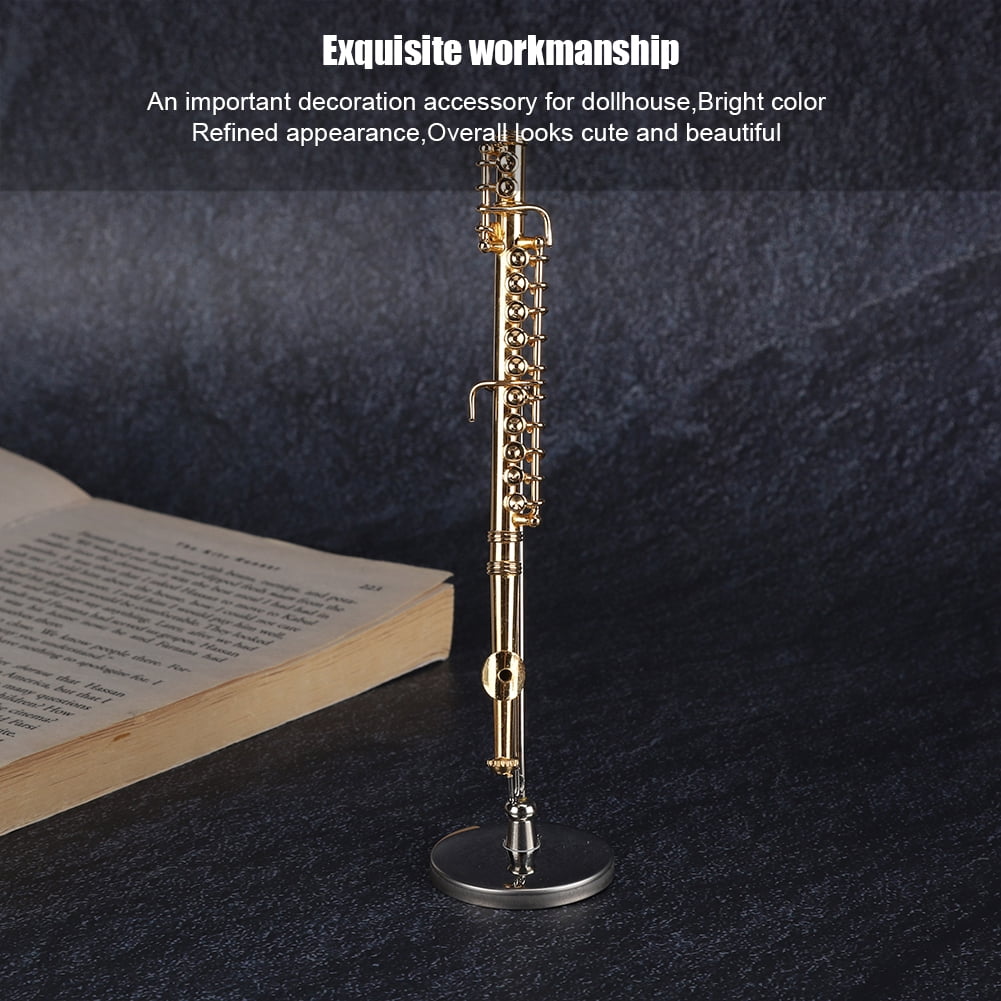 Flauta En Miniatura, Flauta De Casa De Muñecas, Mini Instrumento ...