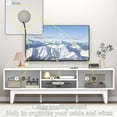 TV Stand for 55/60/65 Inch TV, Farmhouse Entertainment Center with ...