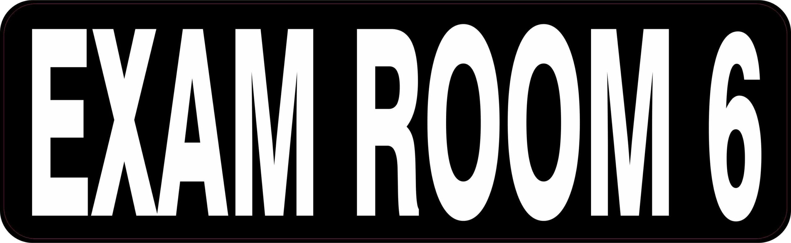 StickerTalk Exam Room 6 Vinyl Sticker, 10 inches x 3 inches - Walmart.com